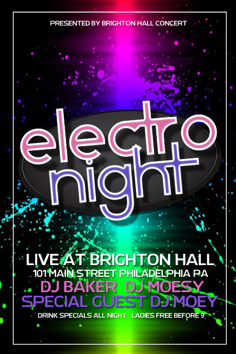 Electro Template | PosterMyWall