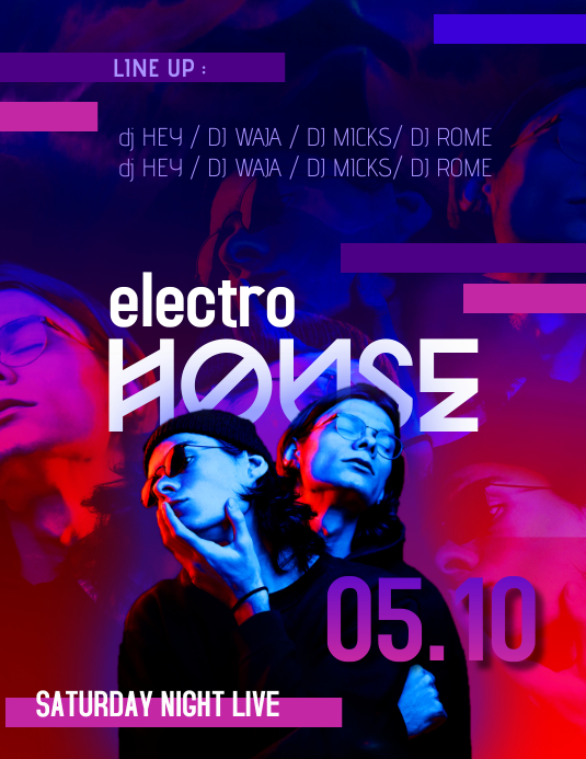 Copy of electro House party Poster | PosterMyWall