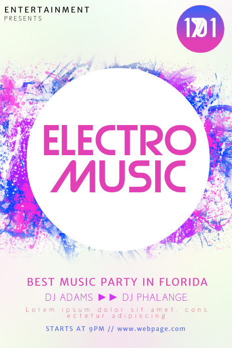Electro Music FLyer Template | PosterMyWall