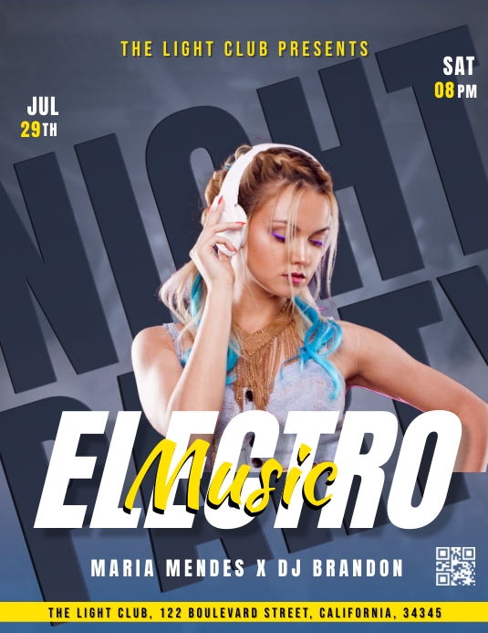 Copy of Electro Music Flyers | PosterMyWall