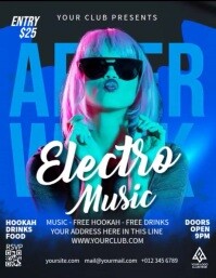 Electro Party Flyers Template | PosterMyWall