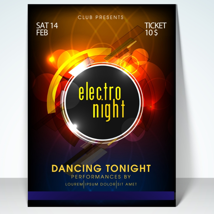 electro night Template | PosterMyWall