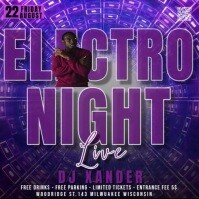 Electro Night Template | PosterMyWall