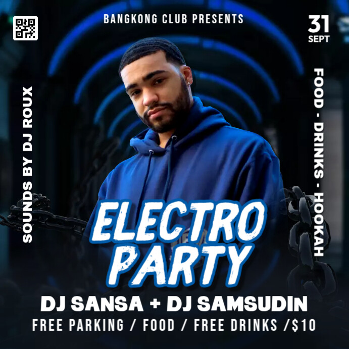 Copy of Electro Night Party | PosterMyWall