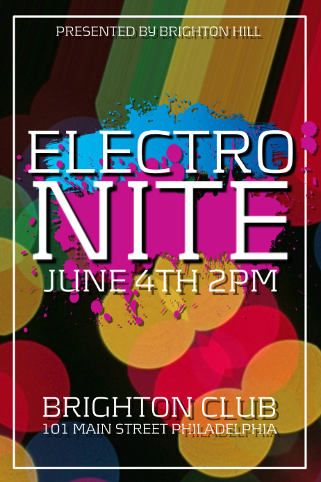 Electro Night Template | PosterMyWall