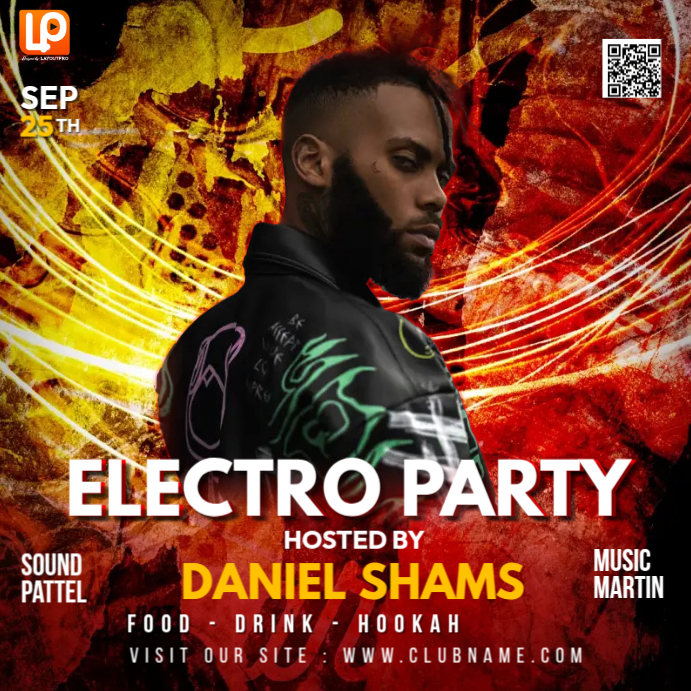 Electro Party Ads Template | PosterMyWall