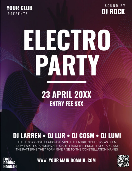 Electro Party Template | PosterMyWall