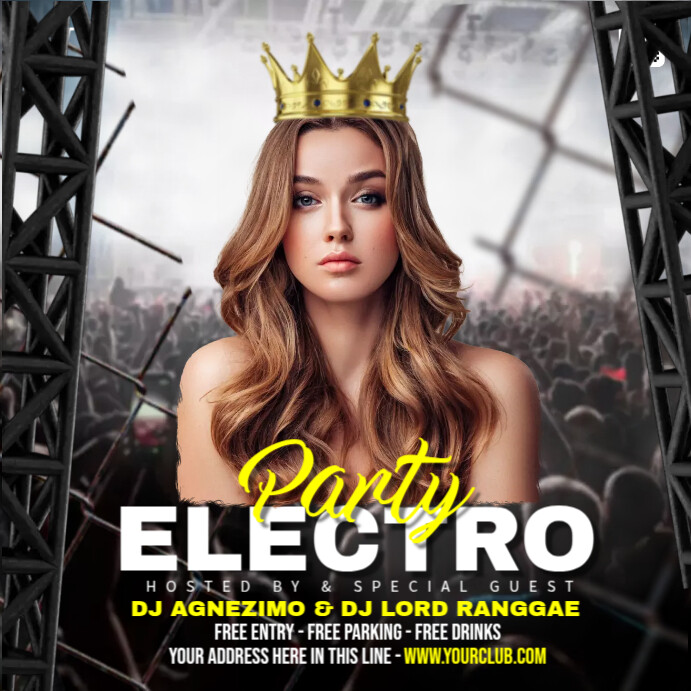 Plantilla de Electro Party | PosterMyWall