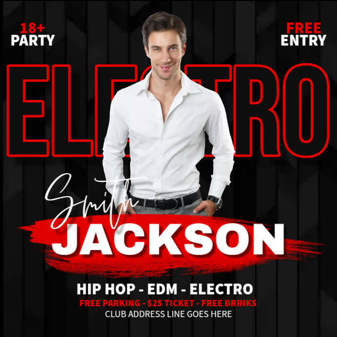 Electro Party Template | PosterMyWall