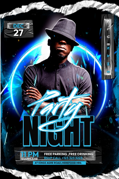 Electro Party Template | PosterMyWall