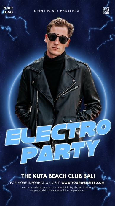 Electro Party Template | PosterMyWall