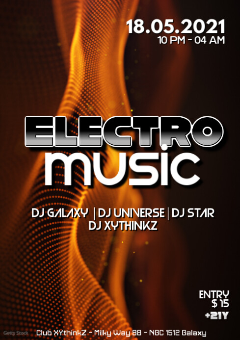 Electro Sound Electronic Music Event Party Goa Psychedelic Template ...