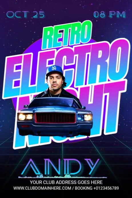 Electro Sound Party Template | PosterMyWall