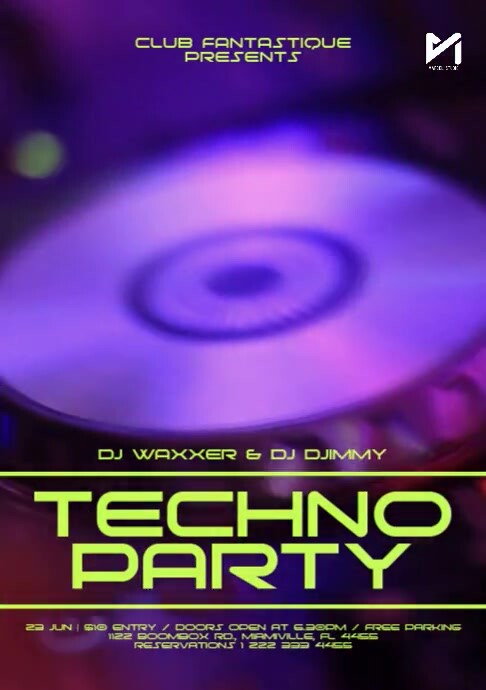 Electronic Dance Music Video Flyer Template | PosterMyWall
