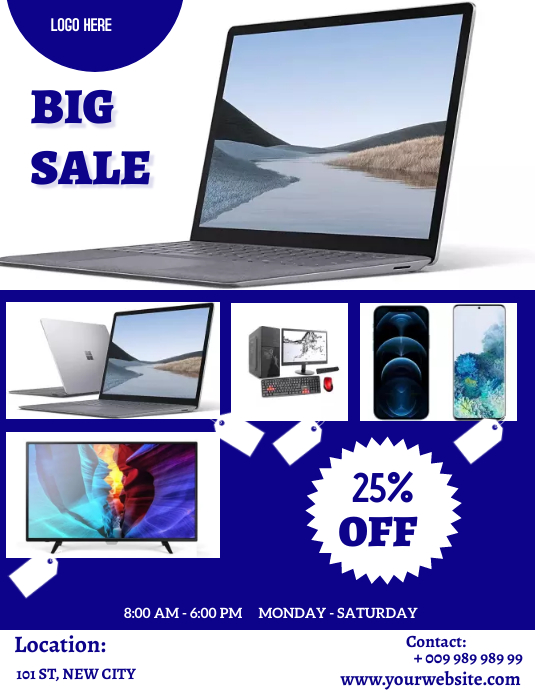 Electronic Template | PosterMyWall