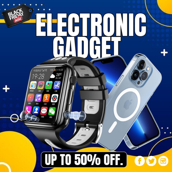 Copy of electronic gadget sale | PosterMyWall