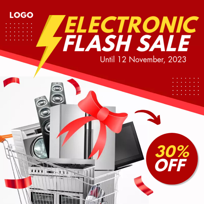 Copy of electronics flash sale flyers | PosterMyWall