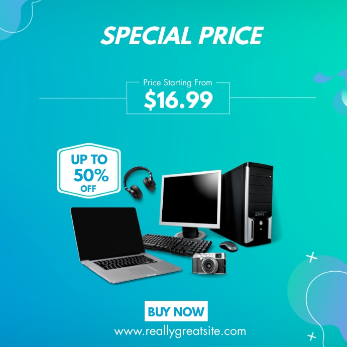 Copy of Electronics gadgets sale | PosterMyWall