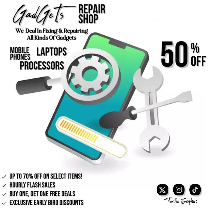 Electronics repair shop Template | PosterMyWall