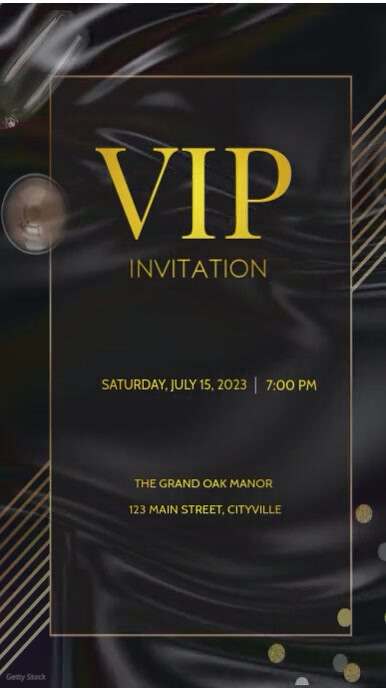 Eleegant VIP party invitatiion Template | PosterMyWall