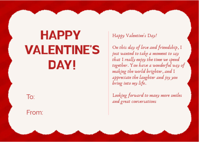 Plantilla de Elegant and simple Valentines day Card | PosterMyWall