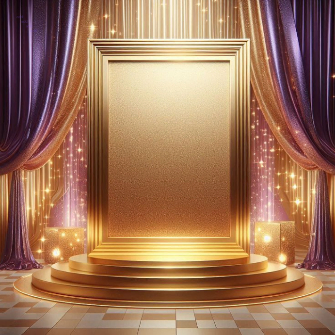 Elegant award ceremony backdrop with frame Template | PosterMyWall