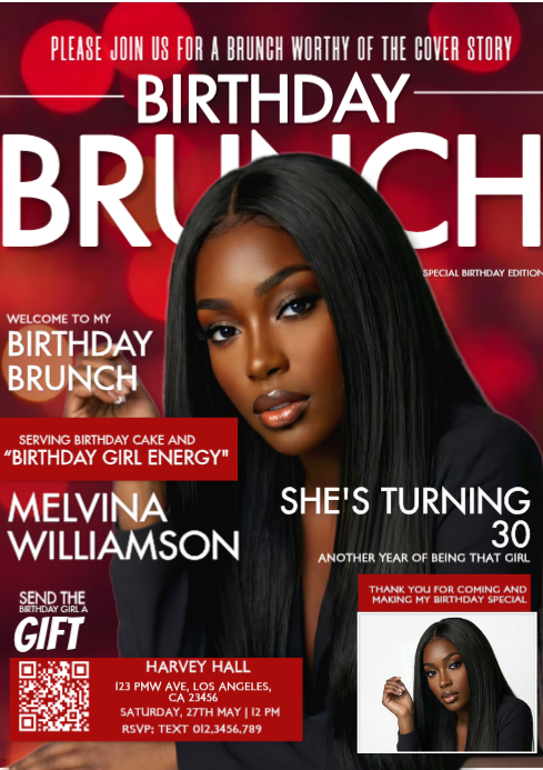 Birthday Magazine Cover A2 Template | PosterMyWall