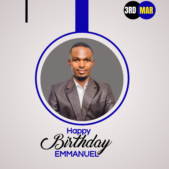 elegant birthday design Template | PosterMyWall