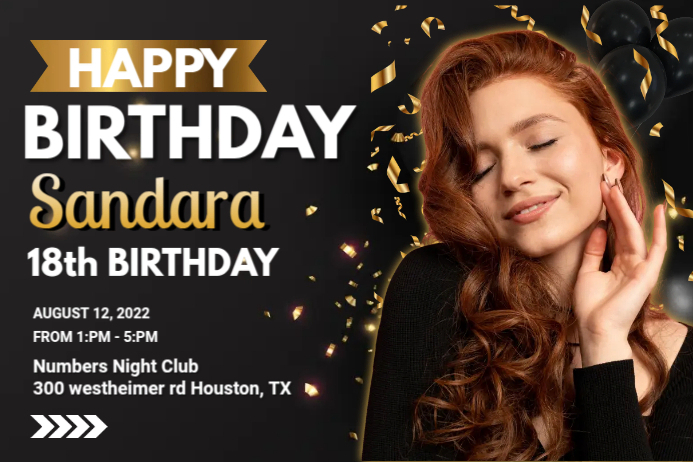 Elegant Birthday Template | PosterMyWall