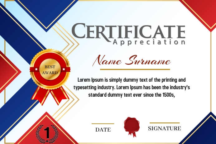 Modèle Un Certificat de Réussite | PosterMyWall