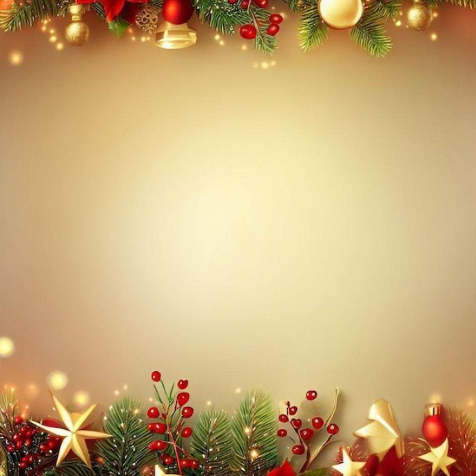 Elegant Christmas Border Template – Festive Holiday Poster Design ...