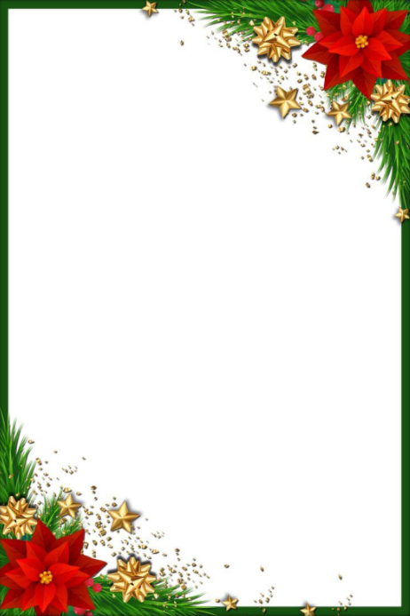 Elegant Christmas border template | PosterMyWall