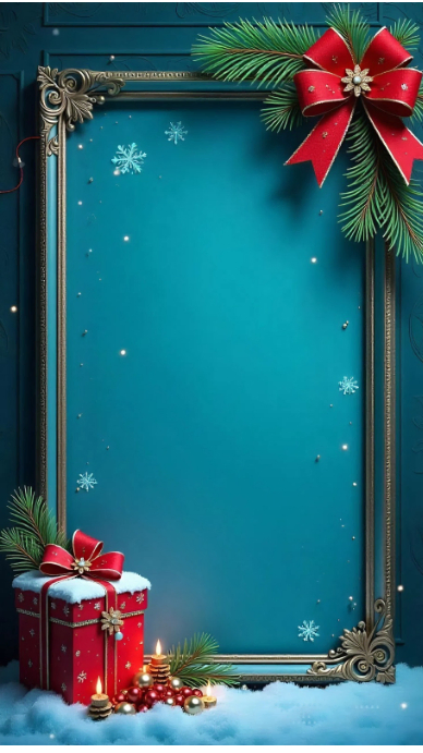 Elegant Christmas Frame Background Template | PosterMyWall