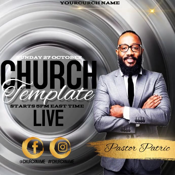 elegant church ad design template | PosterMyWall
