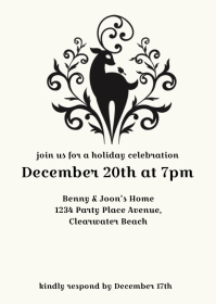 Oh Deer - Christmas Card Template | PosterMyWall