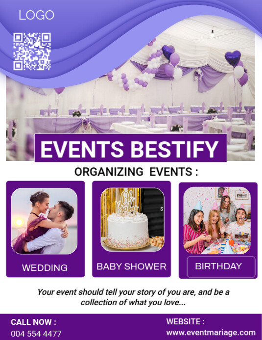 Elegant event planner flyer Template | PosterMyWall