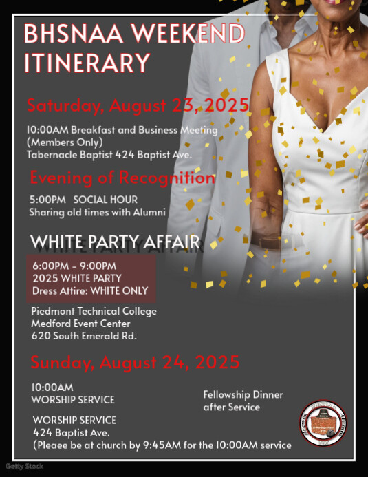Elegant Event Schedule Template | PosterMyWall