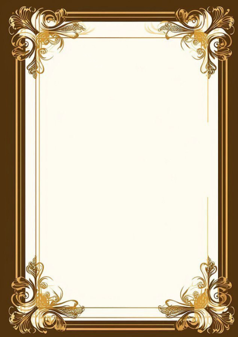 Elegant Gold Baroque Corner Frame Border Template | PosterMyWall
