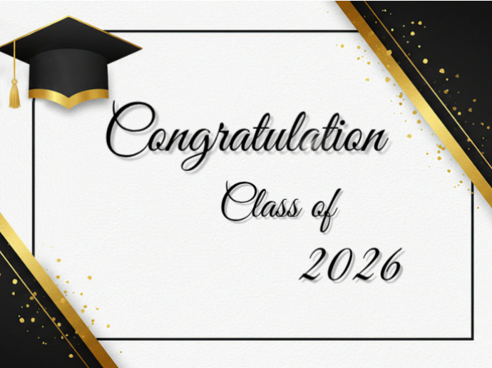 Copy of Elegant graduation announcement design with abstract design ...