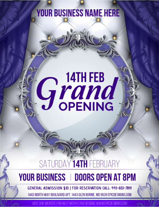 Elegant Grand Opening Event Flyer Template | PosterMyWall
