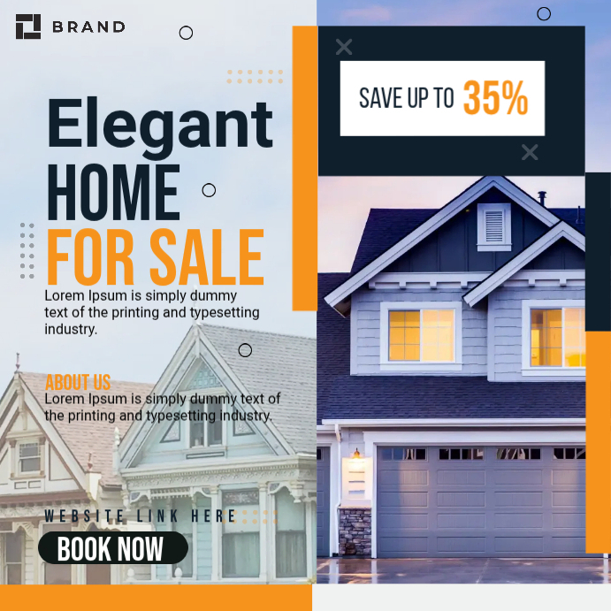 Elegant Home For Sale ADS Template | PosterMyWall