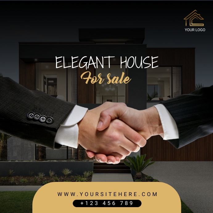 Elegant house for sale instagram post Template | PosterMyWall