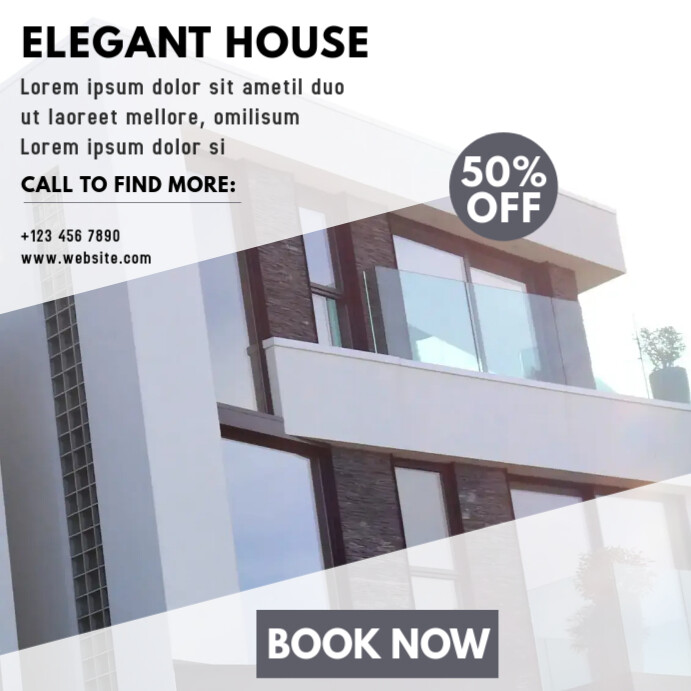Elegant House Instagram Template | PosterMyWall