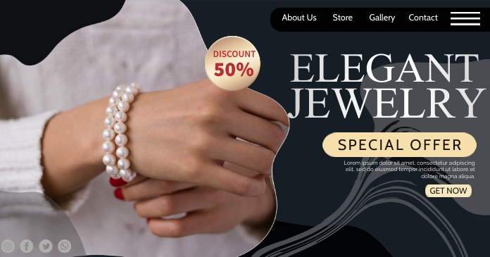 Elegant Jewelry Deals Template | PosterMyWall