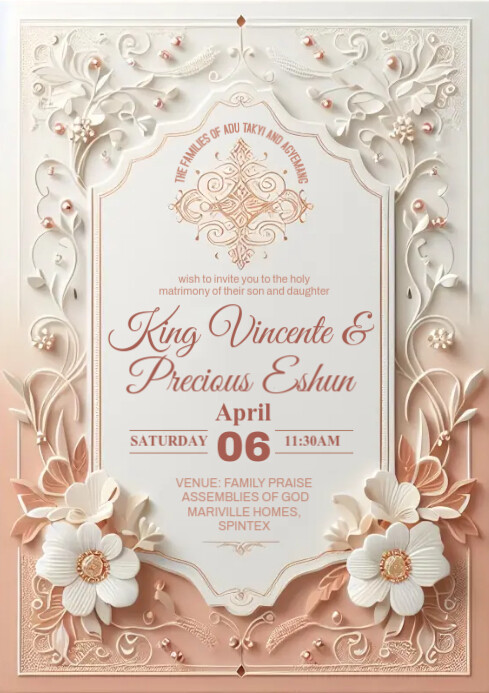 Elegant Modern Wedding Invitation | PosterMyWall