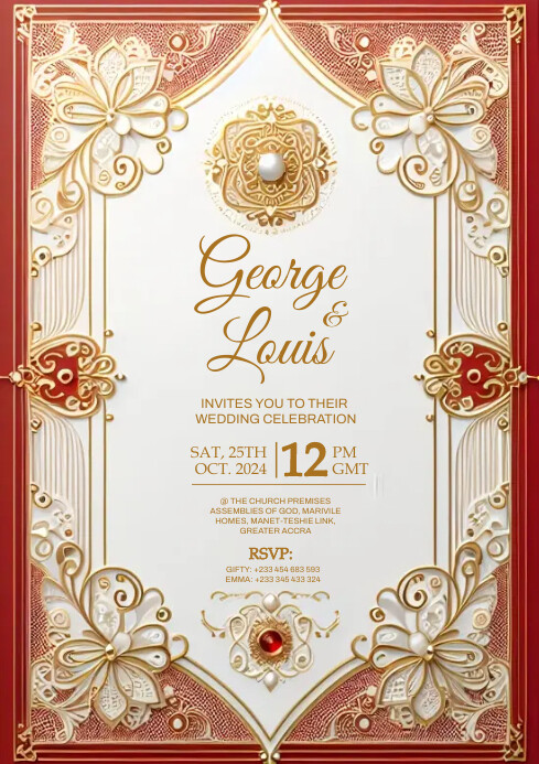 Elegant Modern Wedding Invitation Template | PosterMyWall