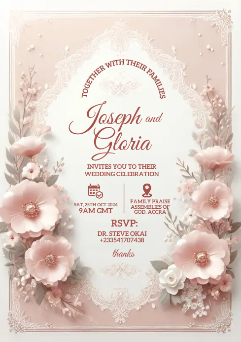 Elegant Modern Wedding Invitation Template | PosterMyWall