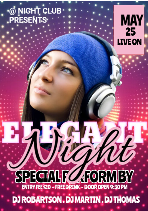 Elegant Night Template | PosterMyWall