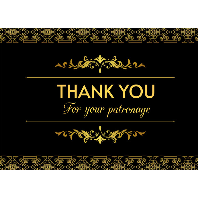Plantilla de Elegant thank you card | PosterMyWall