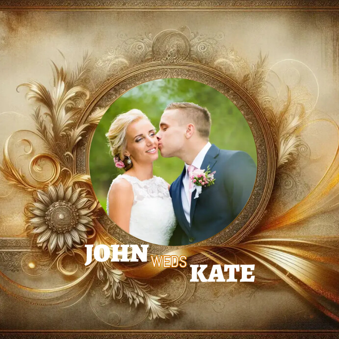 Elegant vintage anniversary background Template | PosterMyWall